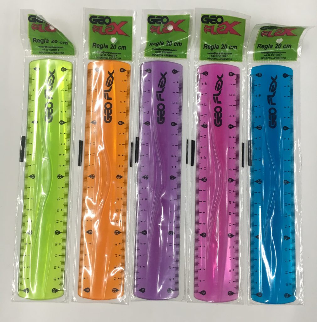 REGLA FLEXIBLE IBI x 20 cm. - Papelera Delonce