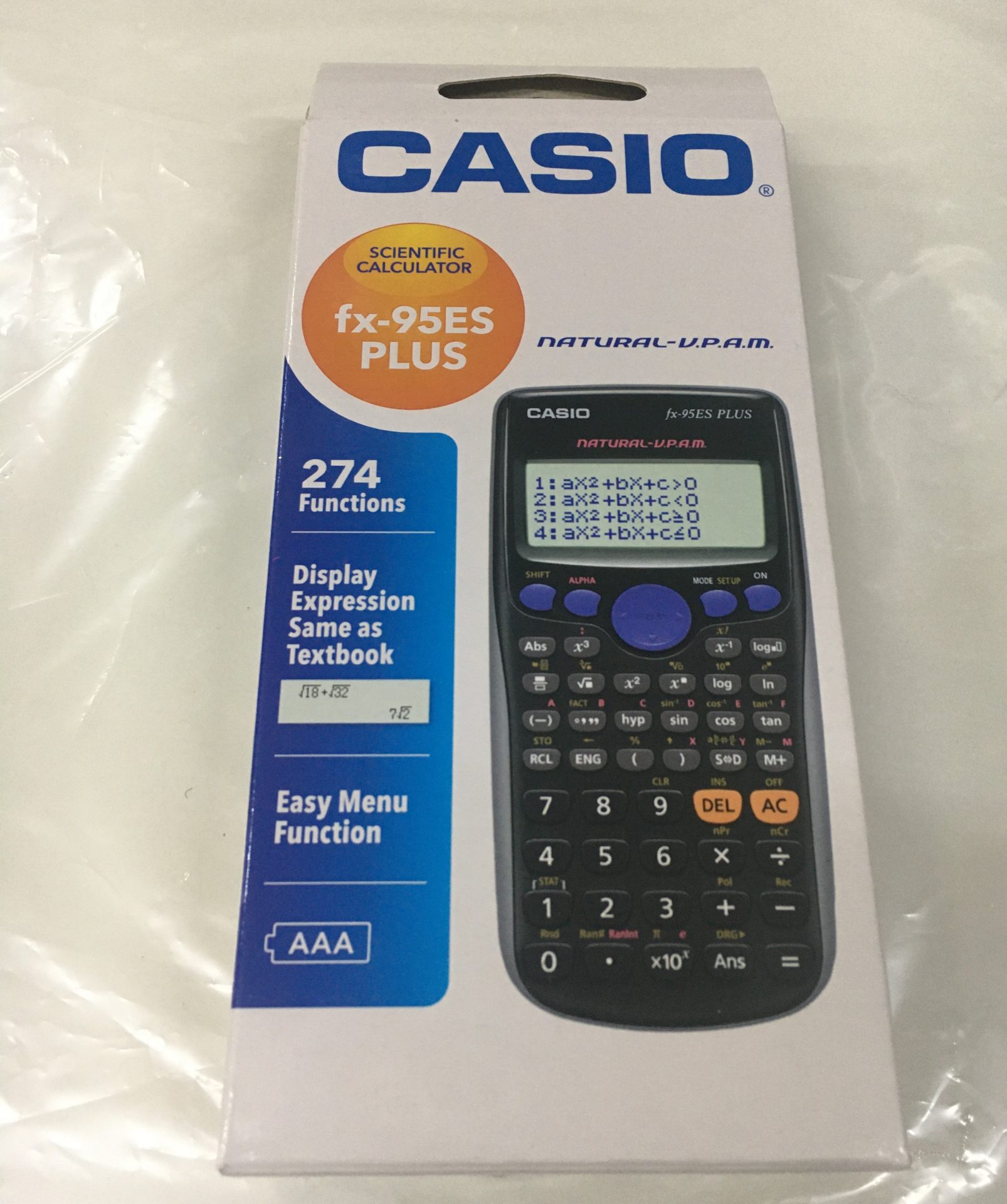 CALCULADORA CIENTIFICA CASIO 95 ES PLUS - Papelera Delonce